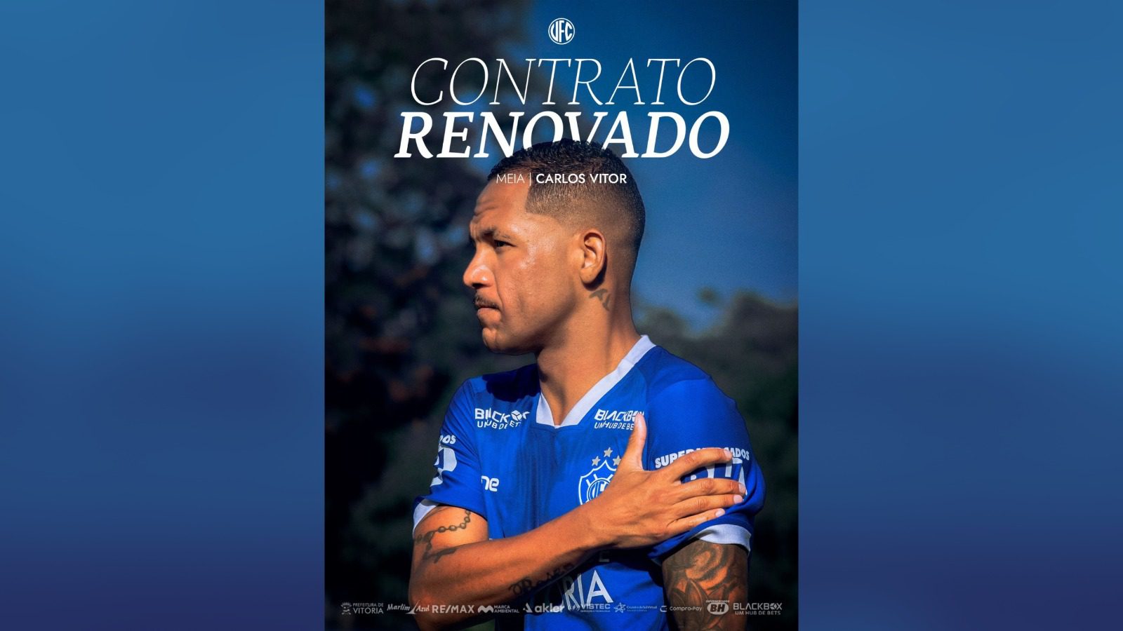 Carlos Vitor renova com o Vitória FC para a temporada de 2026 - ES HOJE