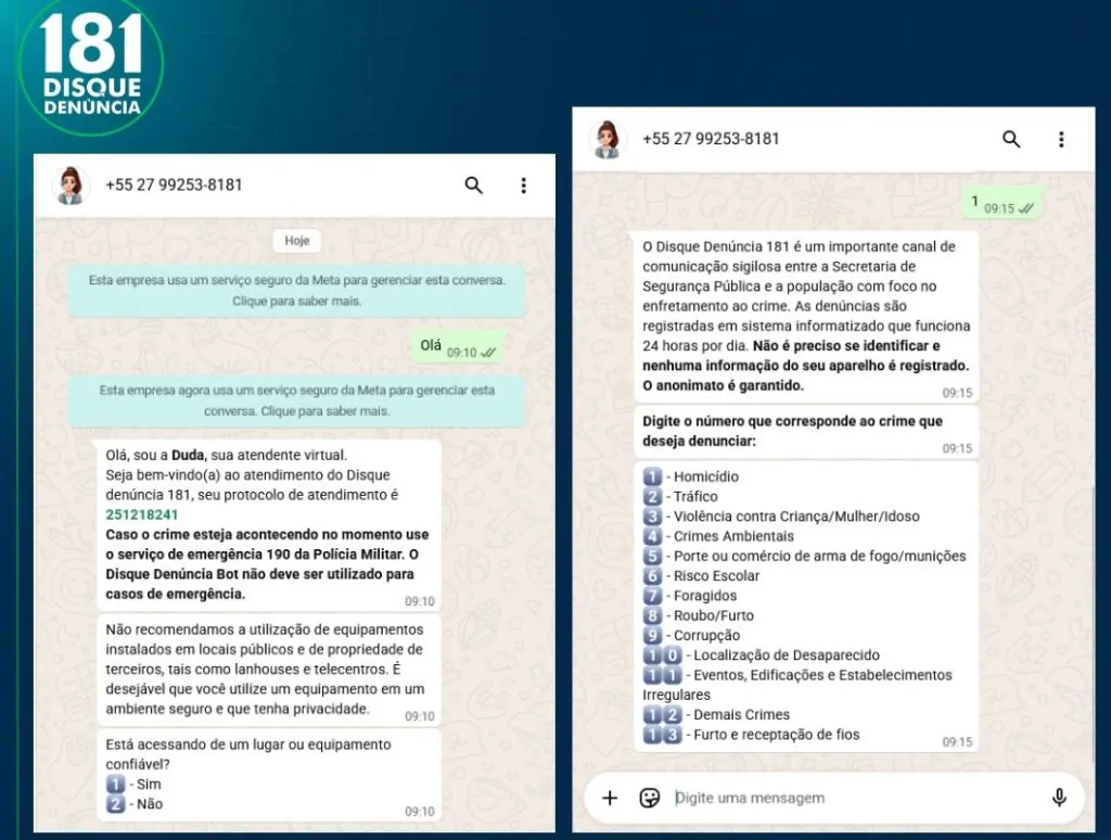 Disque Denúncia no WhatsApp: veja como usar o novo canal para registrar ...