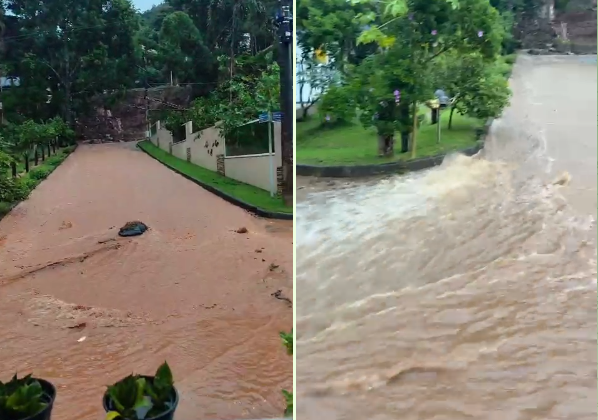 Moradores cobram solução após rua de Domingos Martins ceder e virar ...